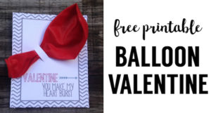 Free Balloon Valentine Printable {No Candy Valentine} - Paper Trail Design
