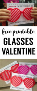 Free Printable Valentine Heart Glasses - Paper Trail Design