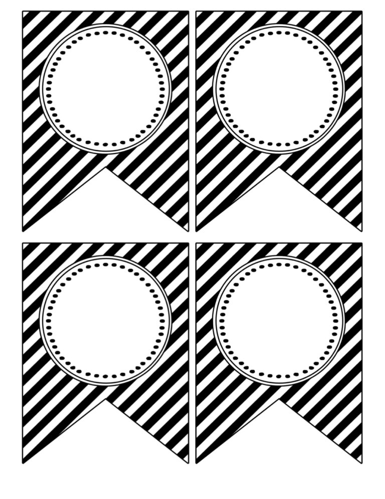 Free Printable Banner Templates {Blank Banners} - Paper Trail Design