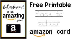 Back to School Teacher Amazon Card - Paper Trail Design
