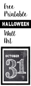 Halloween October 31 Wall Art Free Printable - Paper Trail Design
