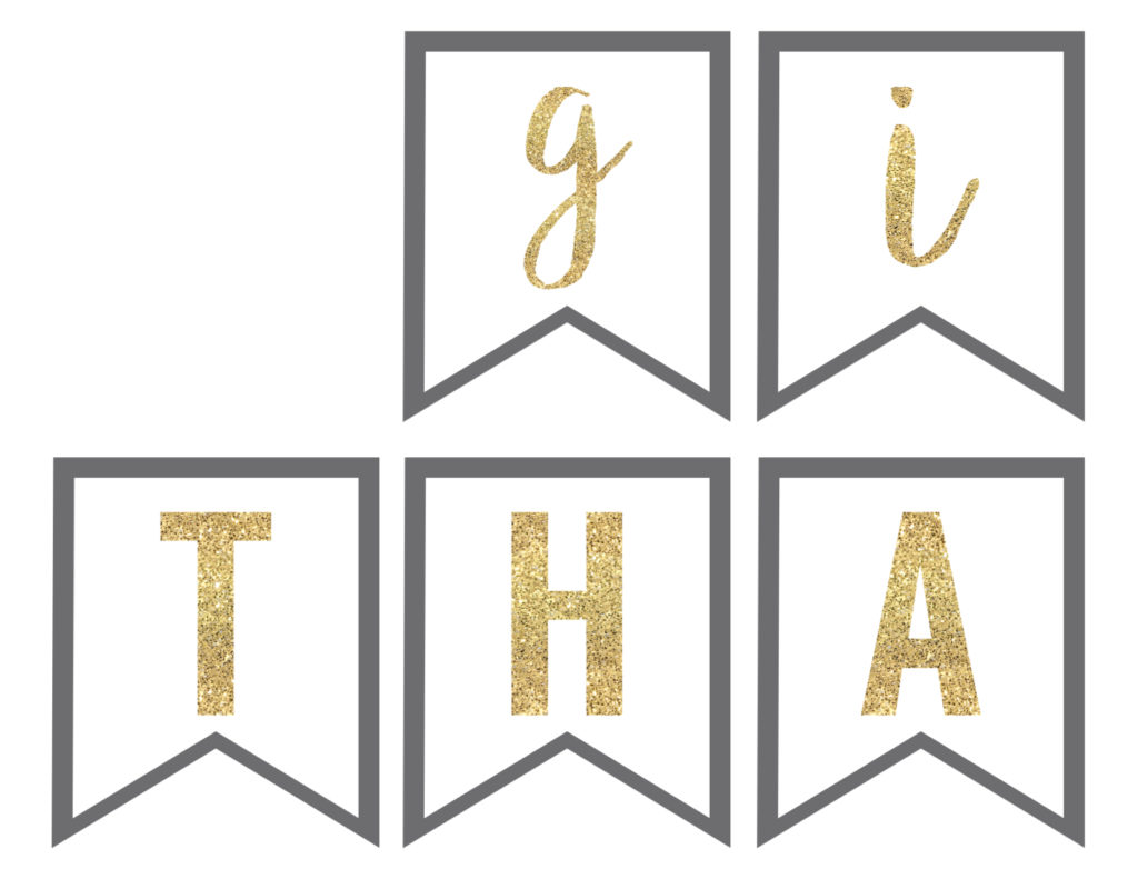 Thanksgiving Banner Free Printable - Paper Trail Design