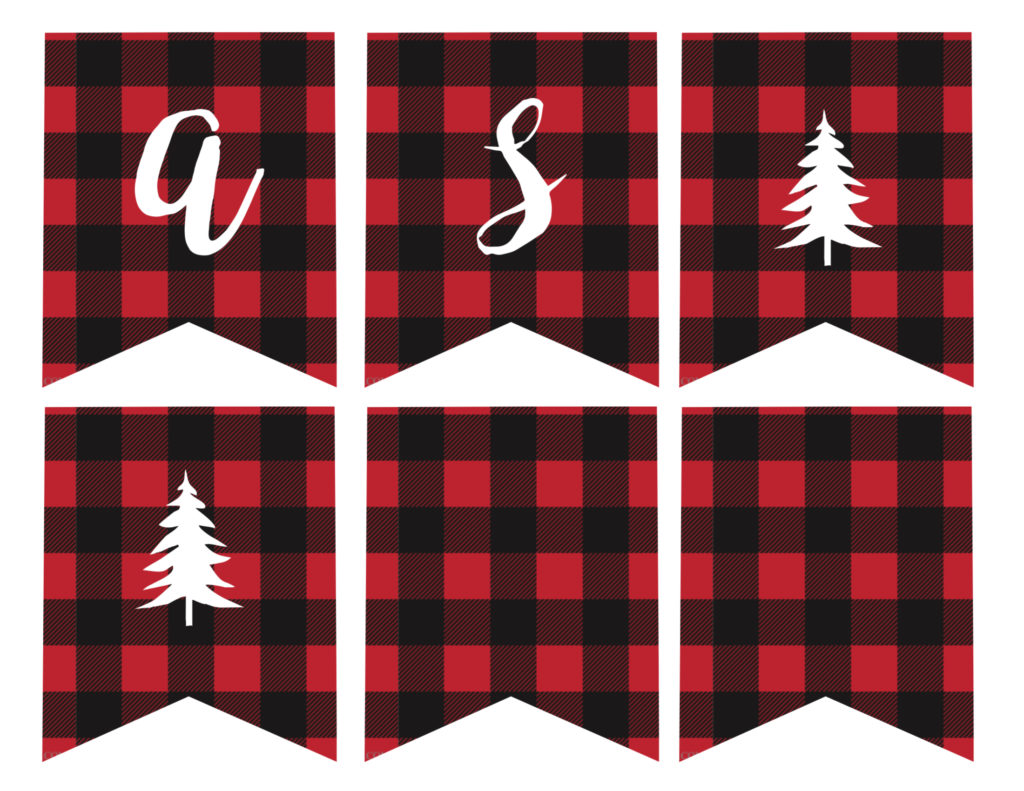 Free Printable Merry Christmas Banner - Paper Trail Design