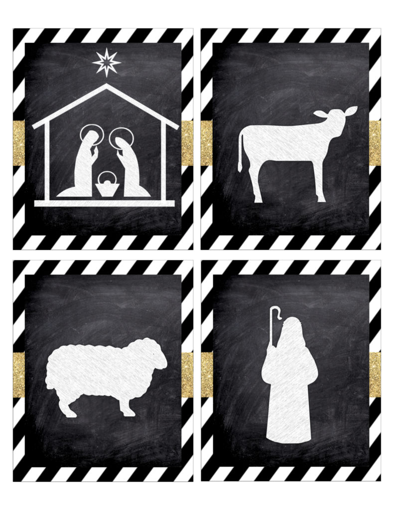 Christmas Nativity Banner Free Printable - Paper Trail Design