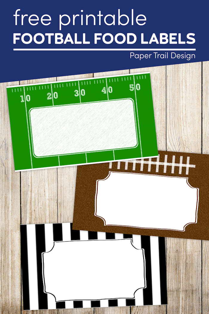 Football Food Labels {Free Printable} - Paper Trail Design