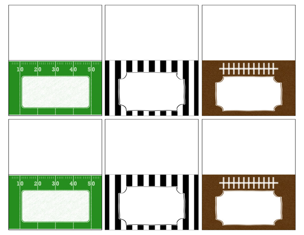Football Food Labels {Free Printable} - Paper Trail Design