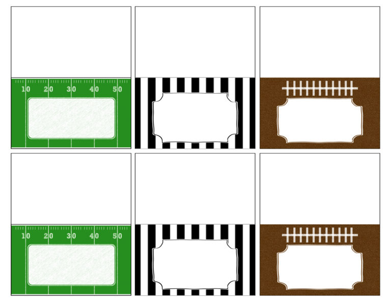 Football Food Labels {Free Printable} - Paper Trail Design
