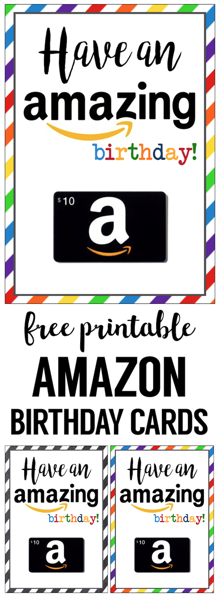 Amazon Birthday Cards Free Printable Paper Trail Design