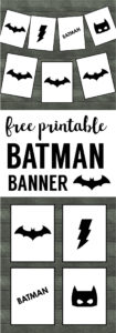 Batman Party Banner Free Printable - Paper Trail Design