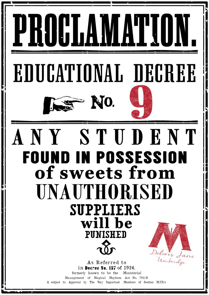 Harry Potter Educational Decrees {free printables} - Paper Trail Design