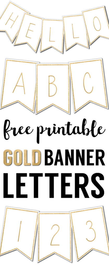 Free Printable Banner Letters Templates - Paper Trail Design