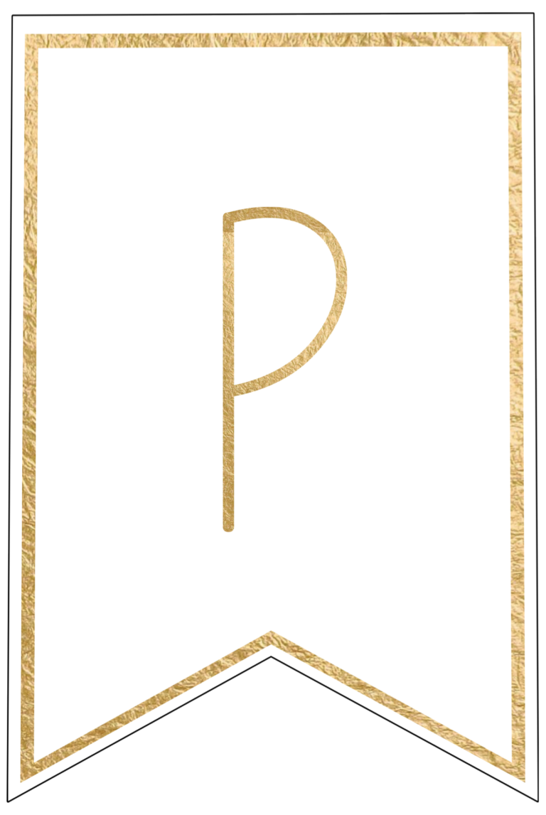Free Printable Banner Letters Templates - Paper Trail Design