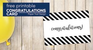 Free Printable Congratulations Card - Paper Trail Design