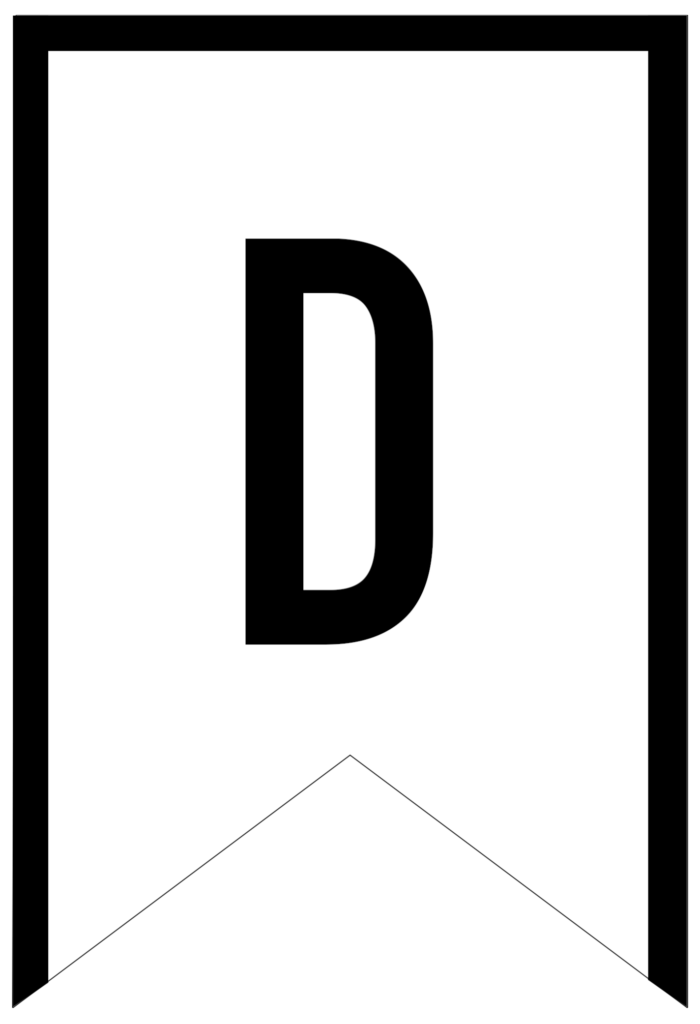 Banner Templates Free Printable ABC Letters - Paper Trail Design