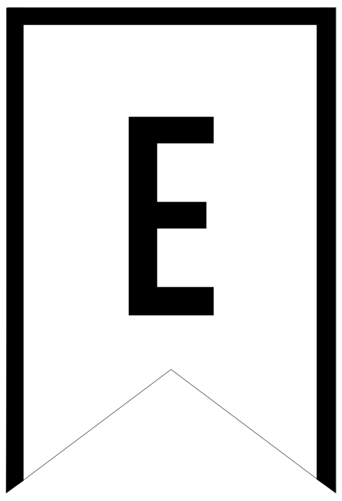 Banner Templates Free Printable ABC Letters - Paper Trail Design