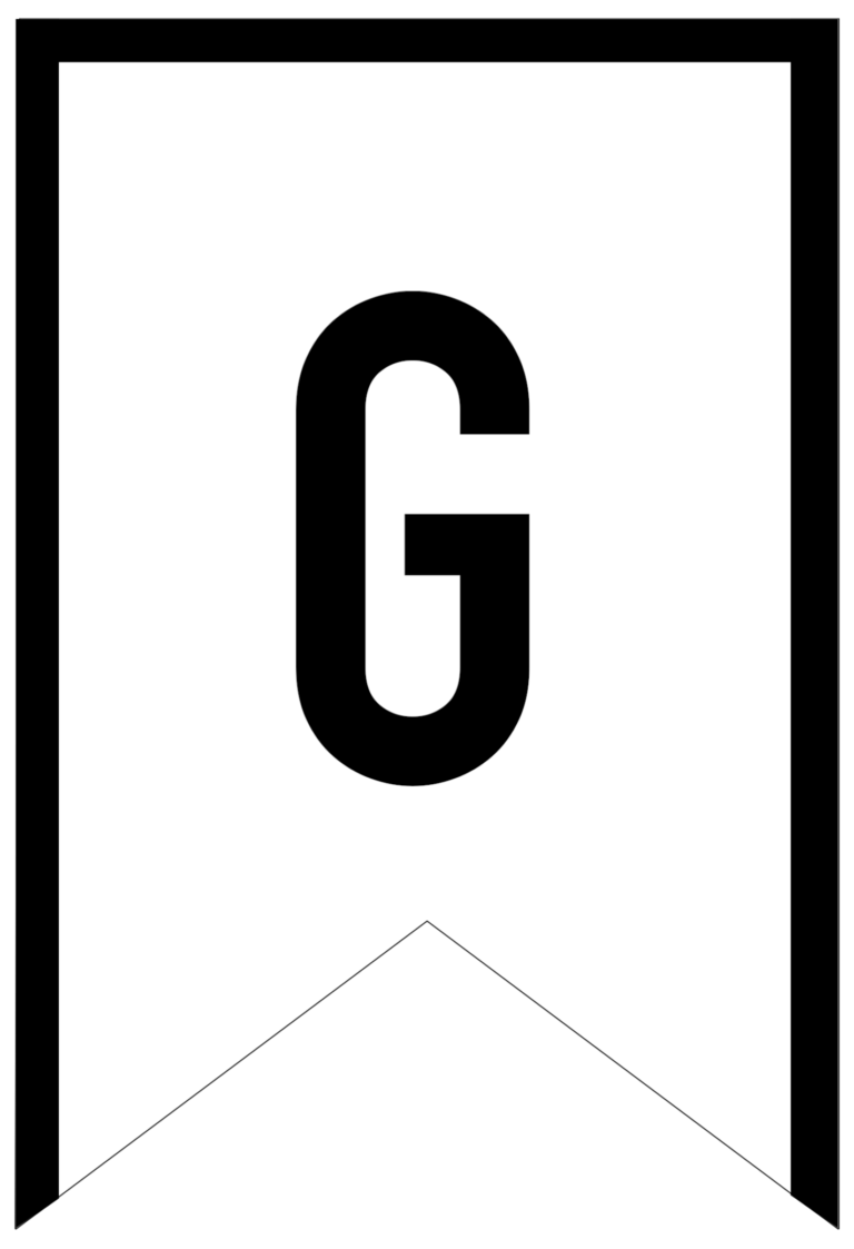 Banner Templates Free Printable ABC Letters - Paper Trail Design