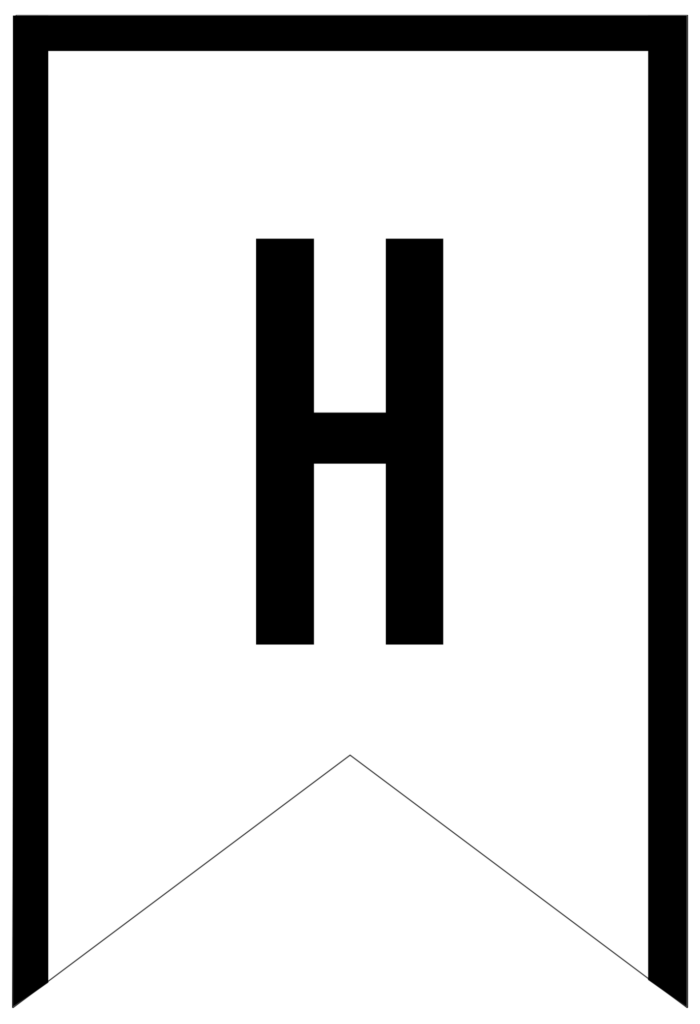 Banner Templates Free Printable ABC Letters - Paper Trail Design