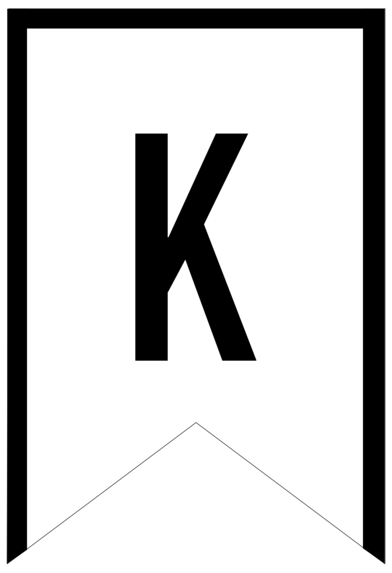 Banner Templates Free Printable ABC Letters - Paper Trail Design