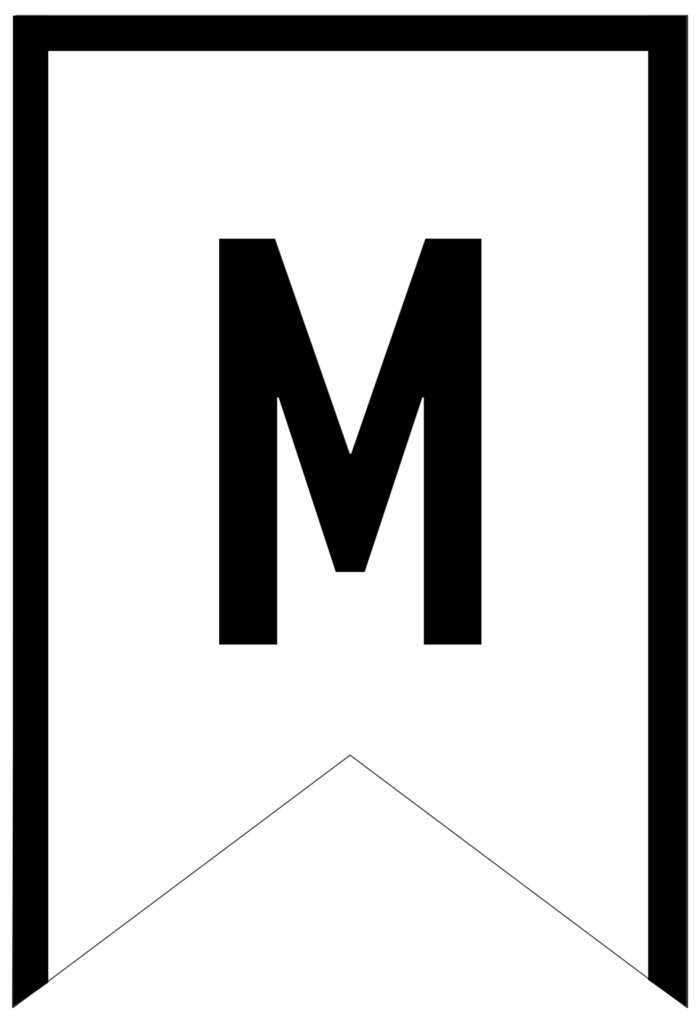 Banner Templates Free Printable ABC Letters - Paper Trail Design