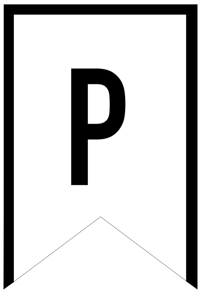 Banner Templates Free Printable ABC Letters - Paper Trail Design