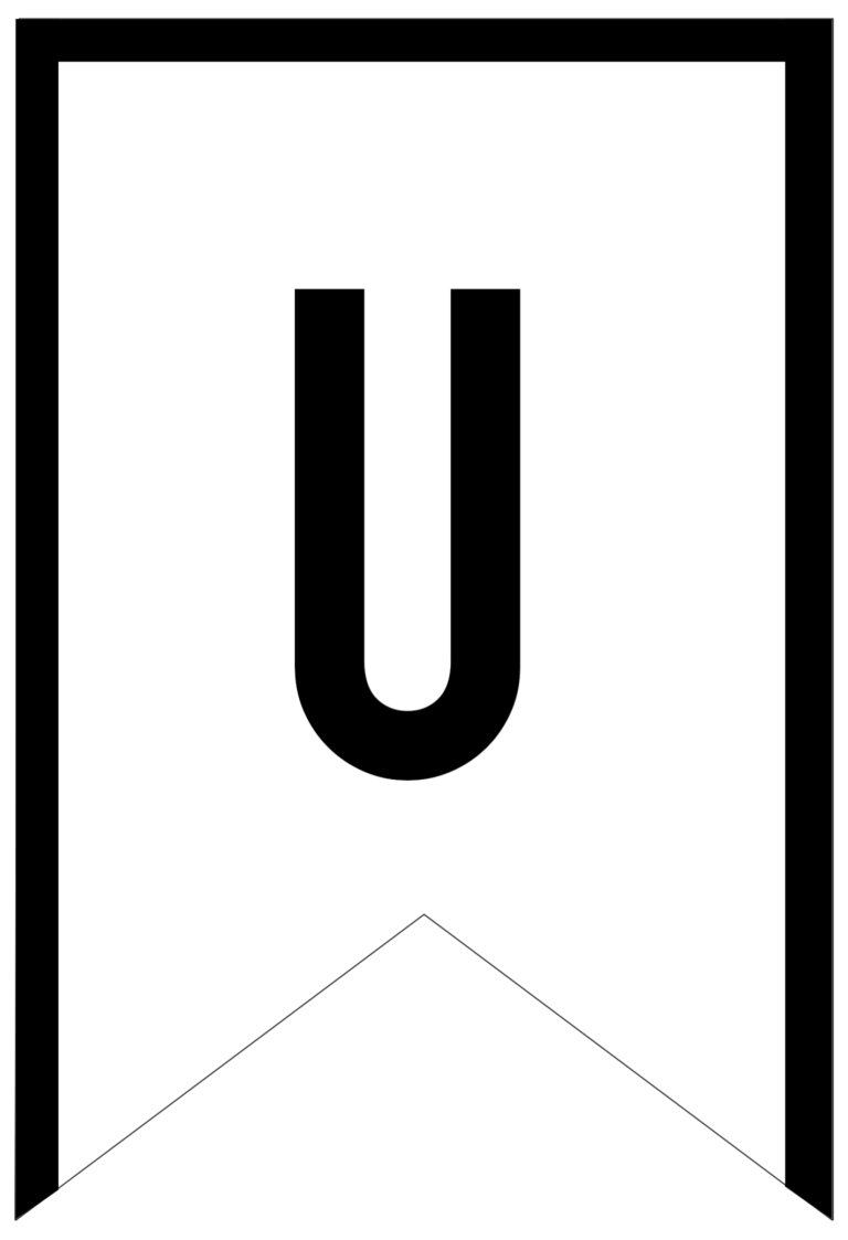 Banner Templates Free Printable ABC Letters - Paper Trail Design