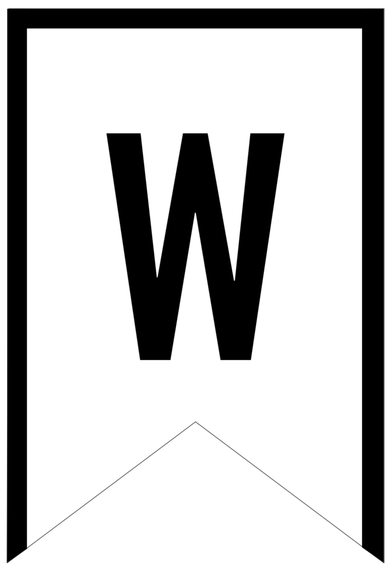 Banner Templates Free Printable ABC Letters - Paper Trail Design