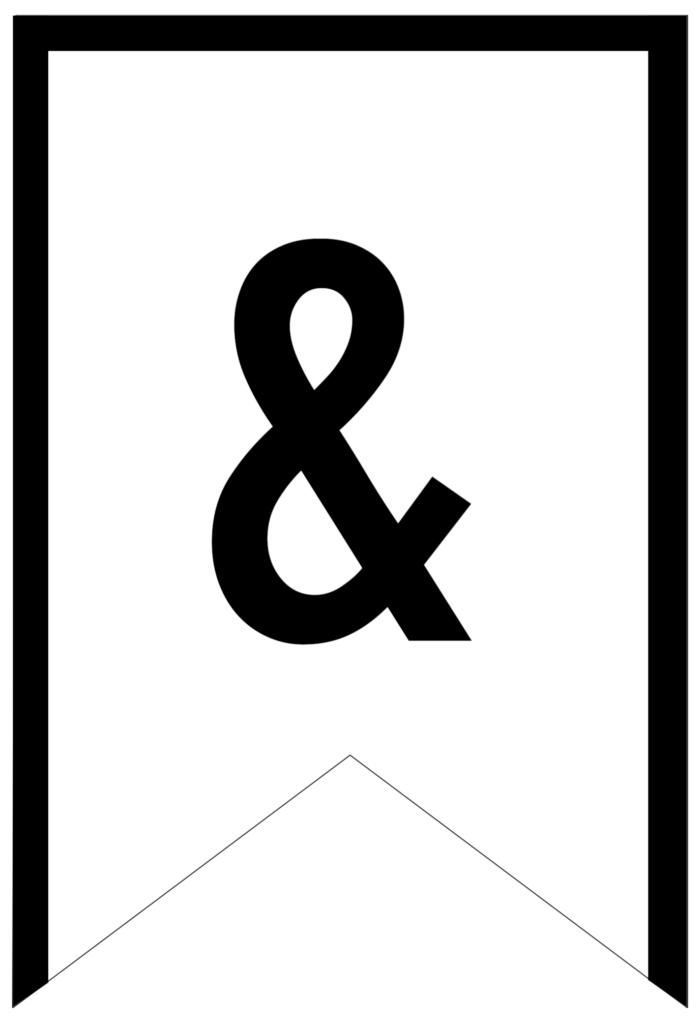 Banner Templates Free Printable ABC Letters - Paper Trail Design