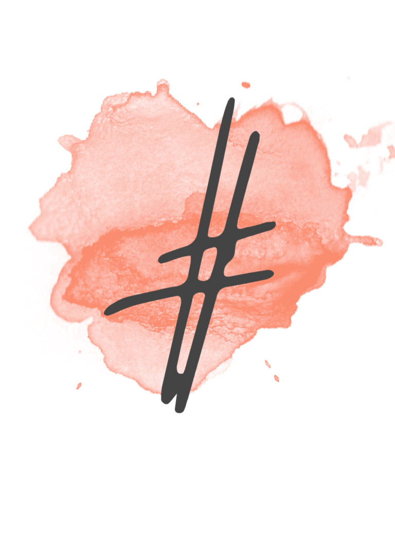 Coral Watercolor Banner Free Printable - Paper Trail Design