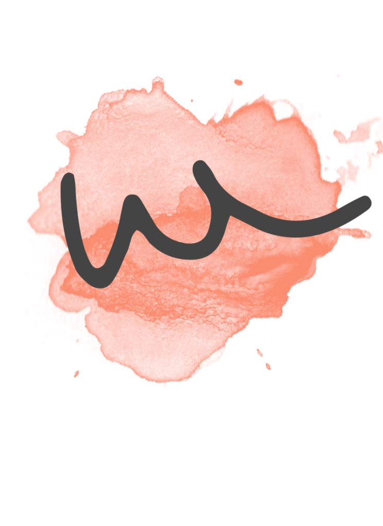 Coral Watercolor Banner Free Printable - Paper Trail Design