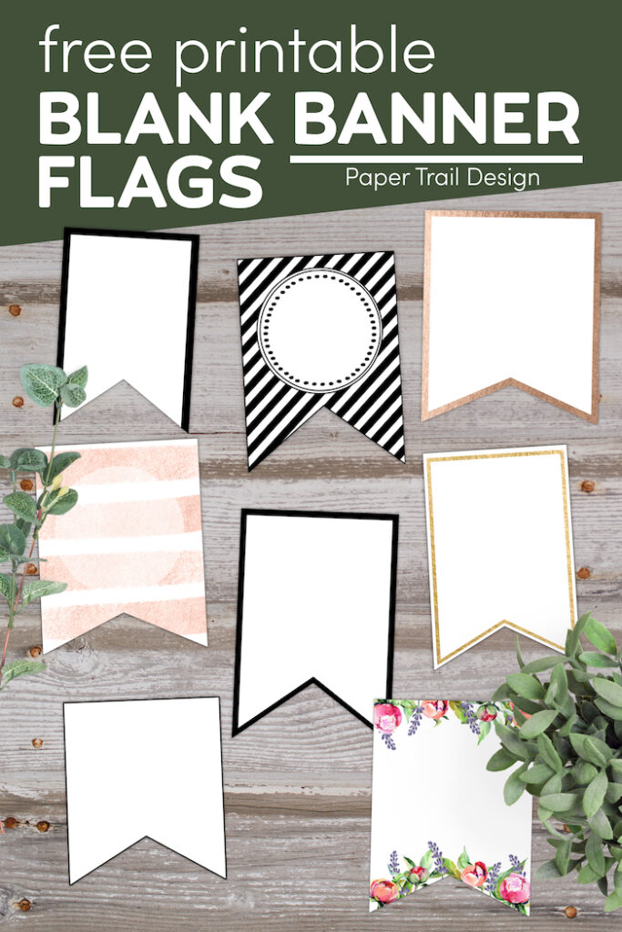Free Printable Banner Templates {Blank Banners} - Paper Trail Design