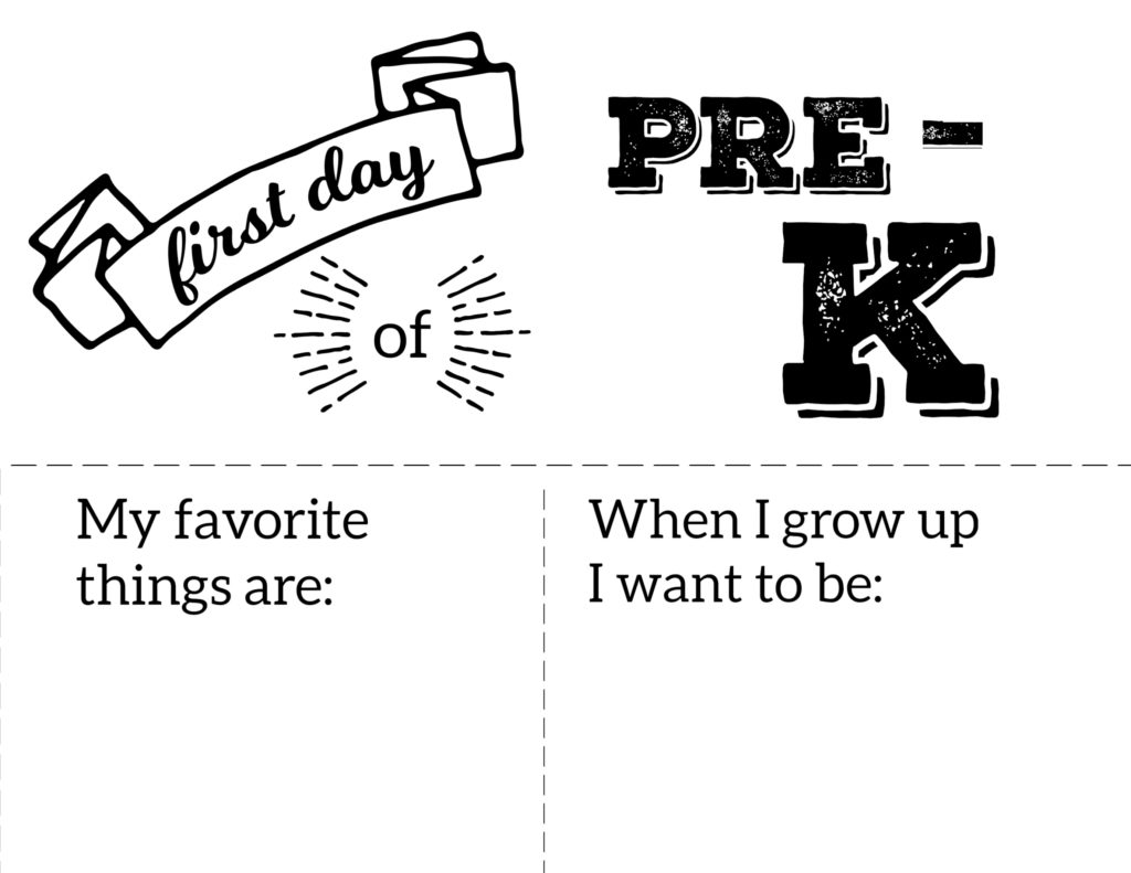 First Day of School Sign Printable - Paper Trail Design