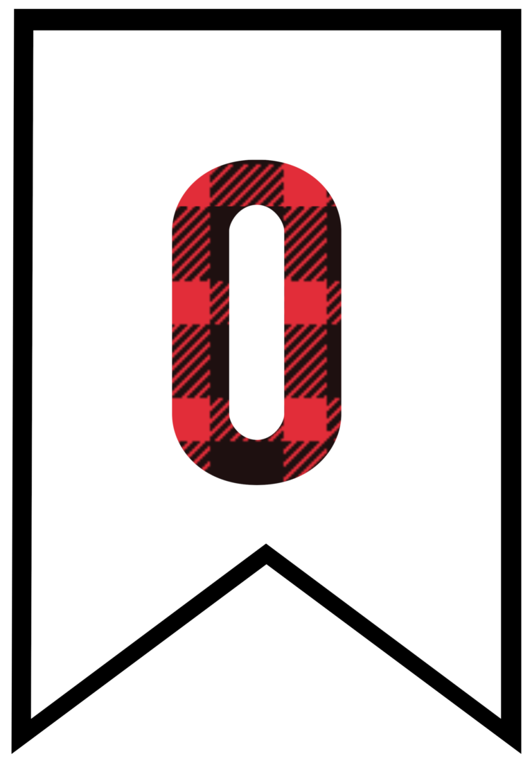 Buffalo Plaid Free Printable Banner Letters - Paper Trail Design