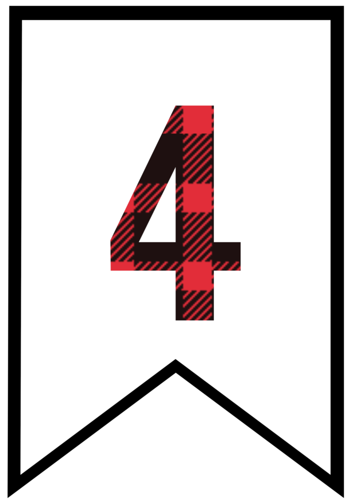 Buffalo Plaid Free Printable Banner Letters - Paper Trail Design