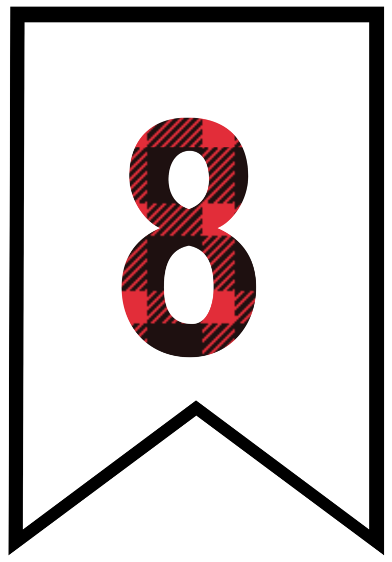 Buffalo Plaid Free Printable Banner Letters - Paper Trail Design