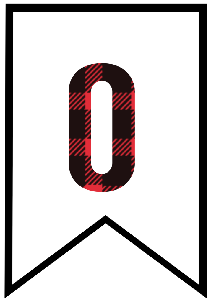 Buffalo Plaid Free Printable Banner Letters - Paper Trail Design