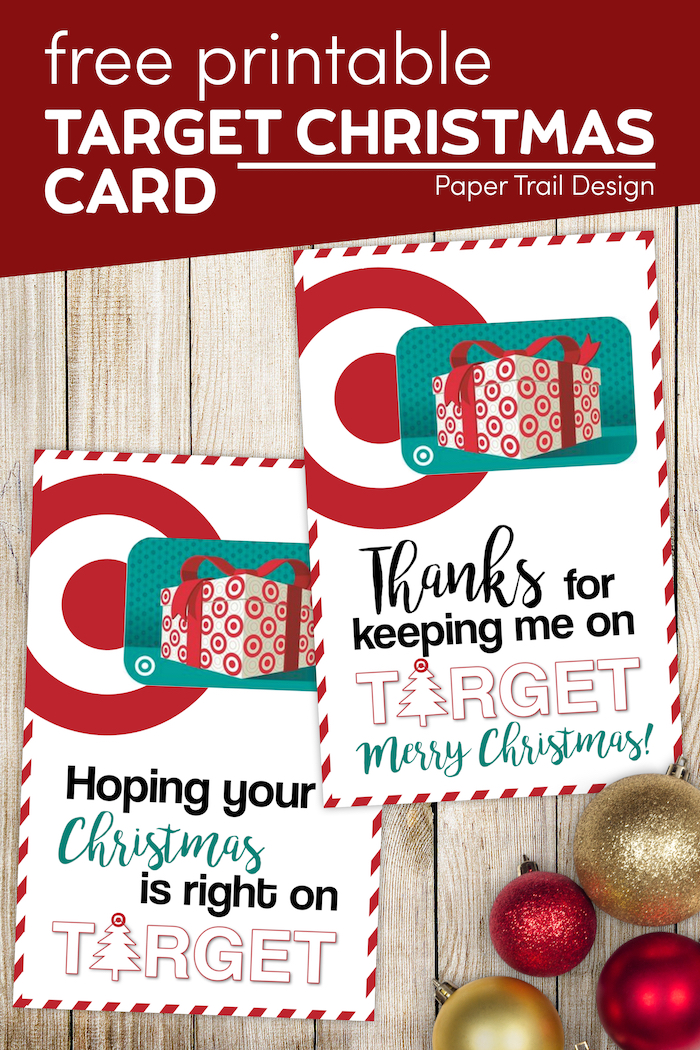 Target Christmas Gift Card Holders {Teachers, Friends, Neighbors ...
