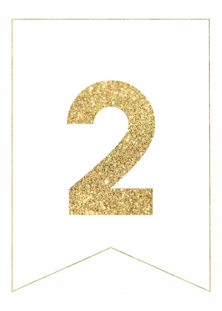 Gold Free Printable Banner Letters - Paper Trail Design