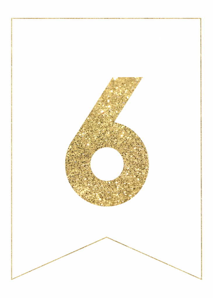 Gold Free Printable Banner Letters - Paper Trail Design
