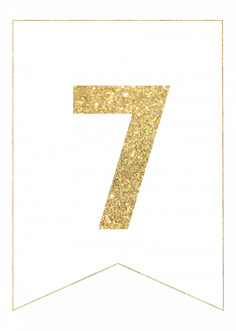 Gold Free Printable Banner Letters - Paper Trail Design