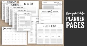 Free Printable Weekly Chore Charts | Paper Trail Design