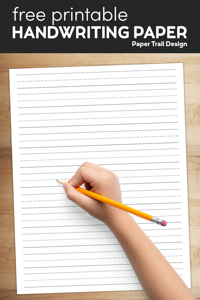 Free Printable Lined Paper {Handwriting Paper Template} - Paper Trail ...