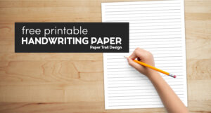 Free Printable Lined Paper {Handwriting Paper Template} - Paper Trail ...