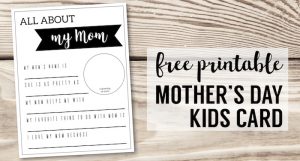 Mother's Day Gifts for Kids to Make {Fill in Cards} - Paper Trail Design