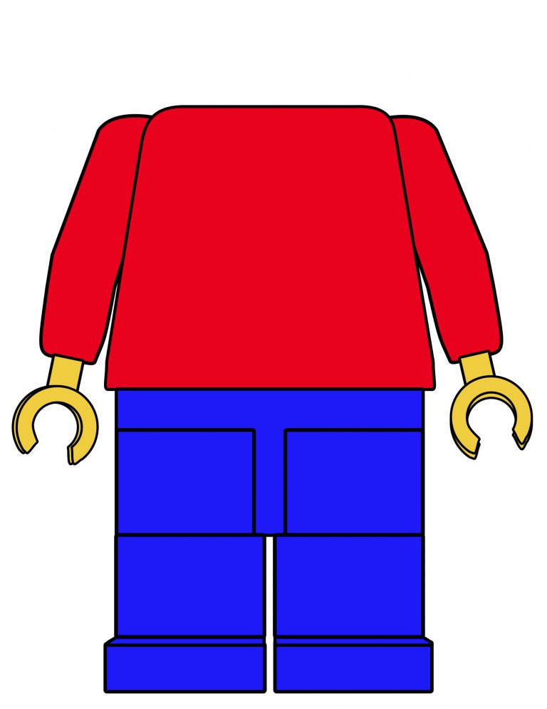 Pin the Head on the Lego Man Party Game Free Printable - Paper Trail Design