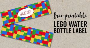 Free Printable Lego Water Bottle Labels - Paper Trail Design