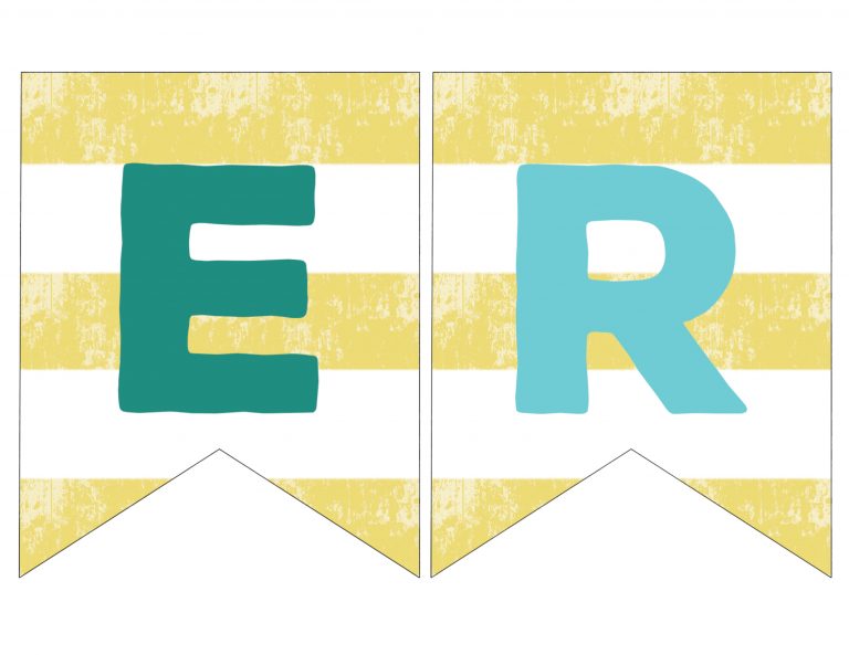 Free Printable Summer Banner Flags - Paper Trail Design