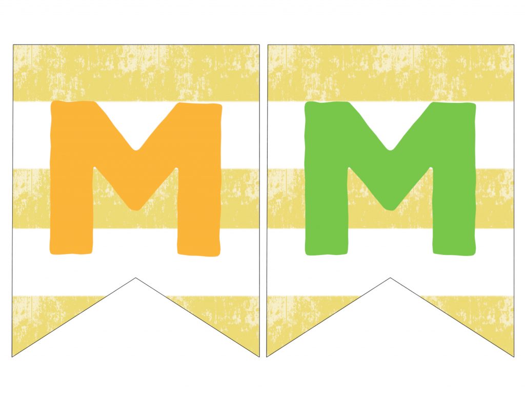 Free Printable Summer Banner Flags - Paper Trail Design