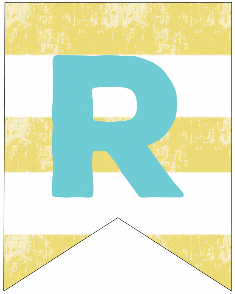 Free Printable Summer Banner Flags - Paper Trail Design