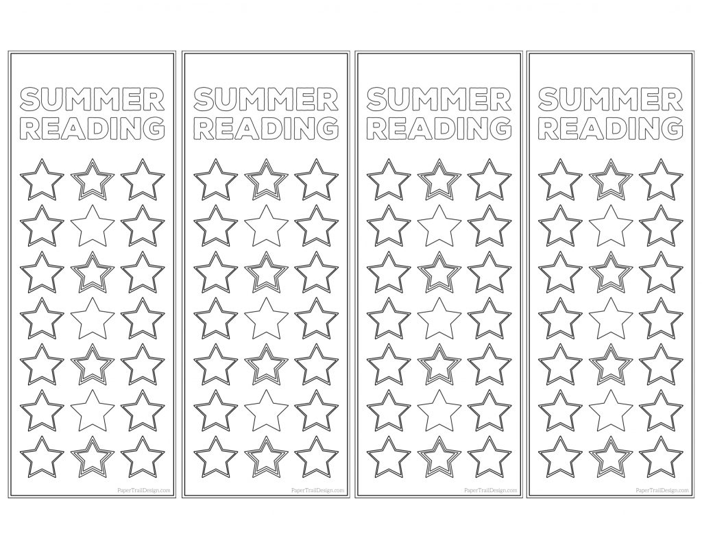 Summer Reading Log Bookmark Printable Tracker - Paper Trail Design