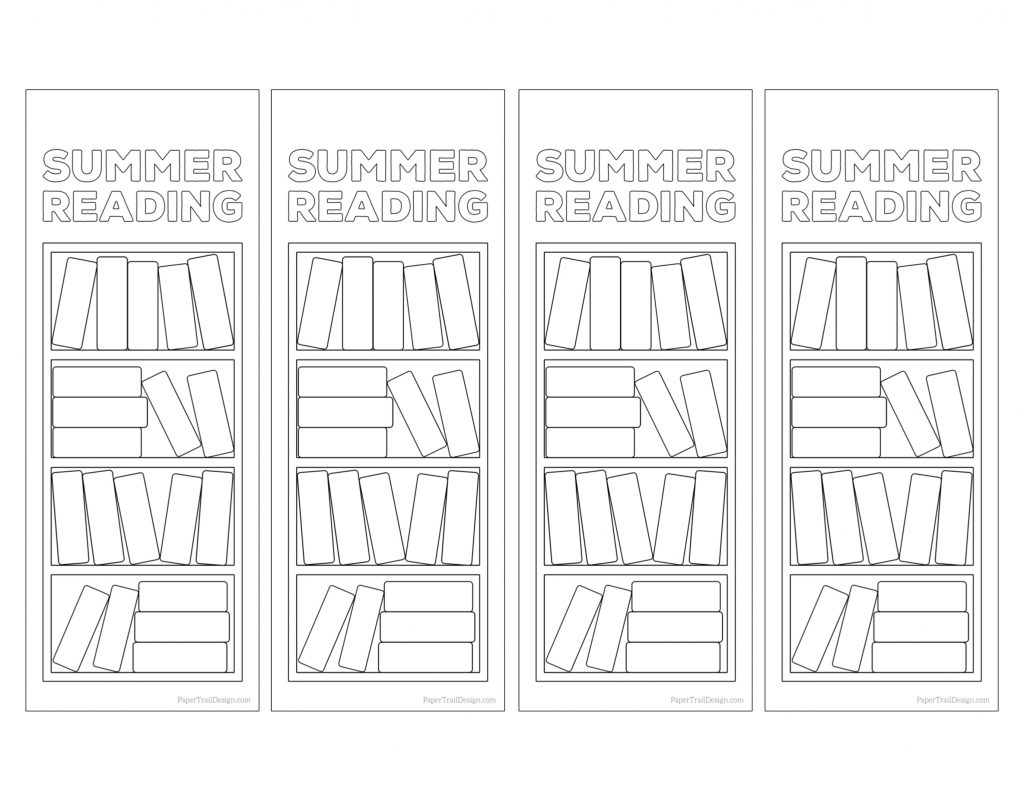 Summer Reading Log Bookmark Printable Tracker - Paper Trail Design